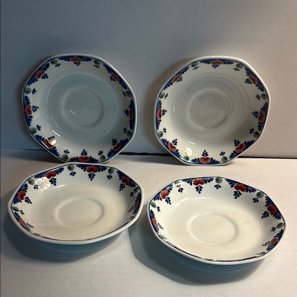 Adams Veruschka | Dining | Adams White And Blue Dinnerware Set For ...